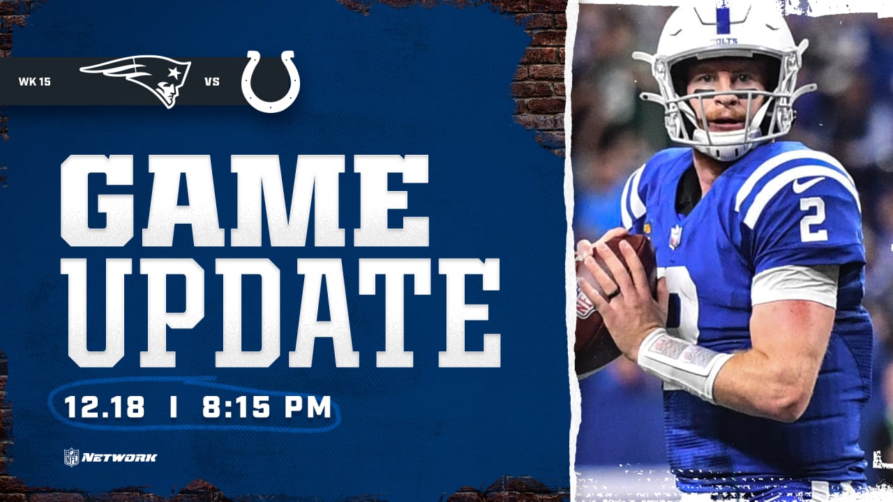 NFL Schedule Update: Colts-Patriots Week 15 Game To Kick Off At 8:15 p ...