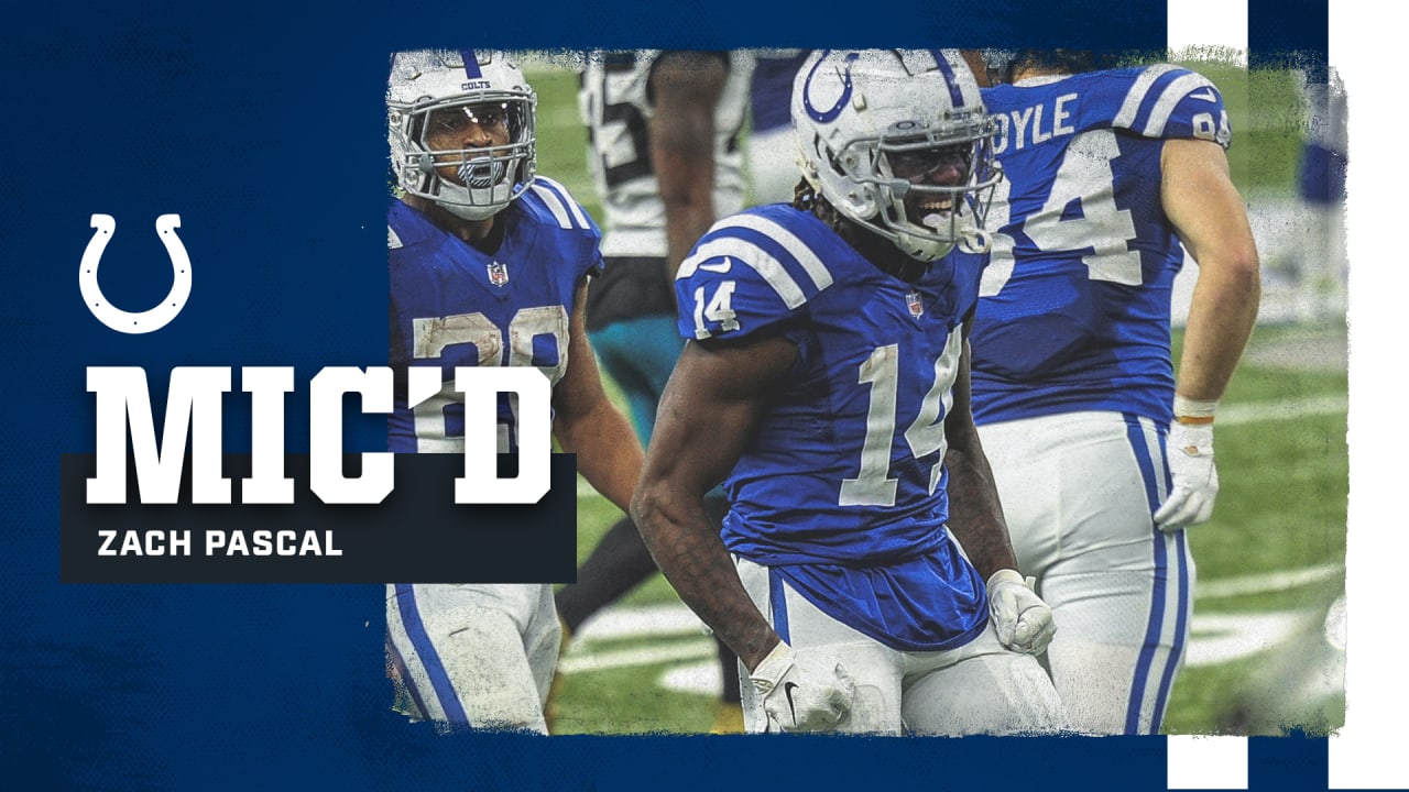 Colts WR Zach Pascal is mic'd up against the Jaguars