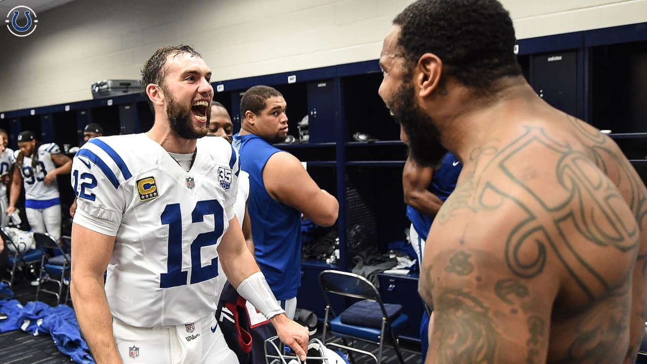 PHOTOS: Colts @ Texans 2018 - LOCKER ROOM CELEBRATION
