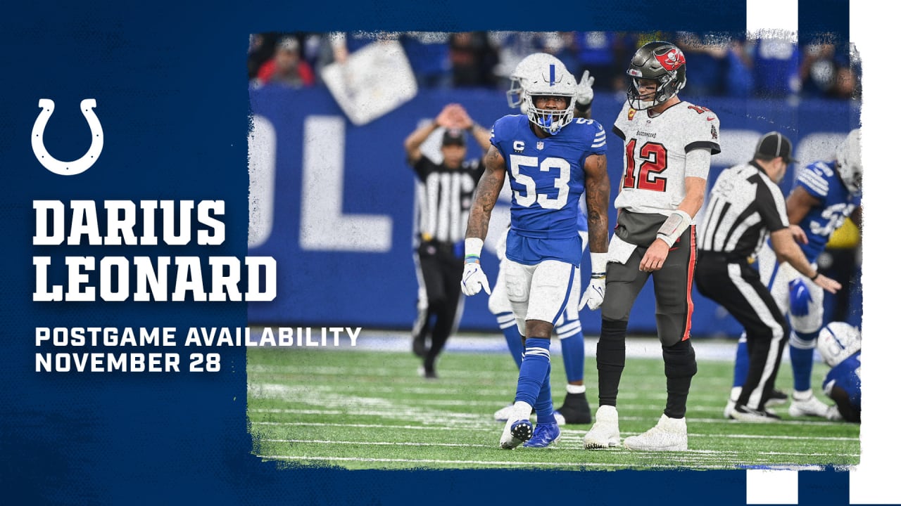 Colts vs. Buccaneers Postgame: Darius Leonard