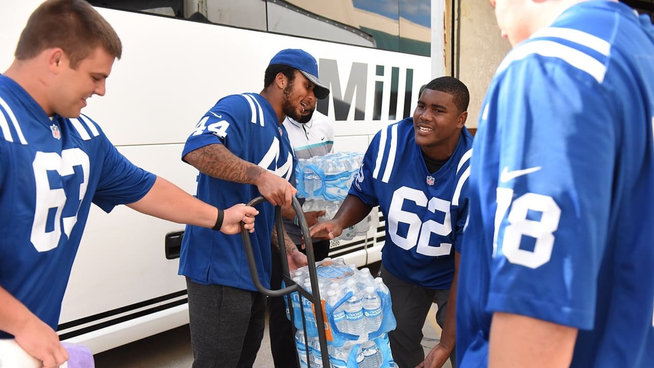 Colts Provide Relief to Tornado Victims in Kokomo.