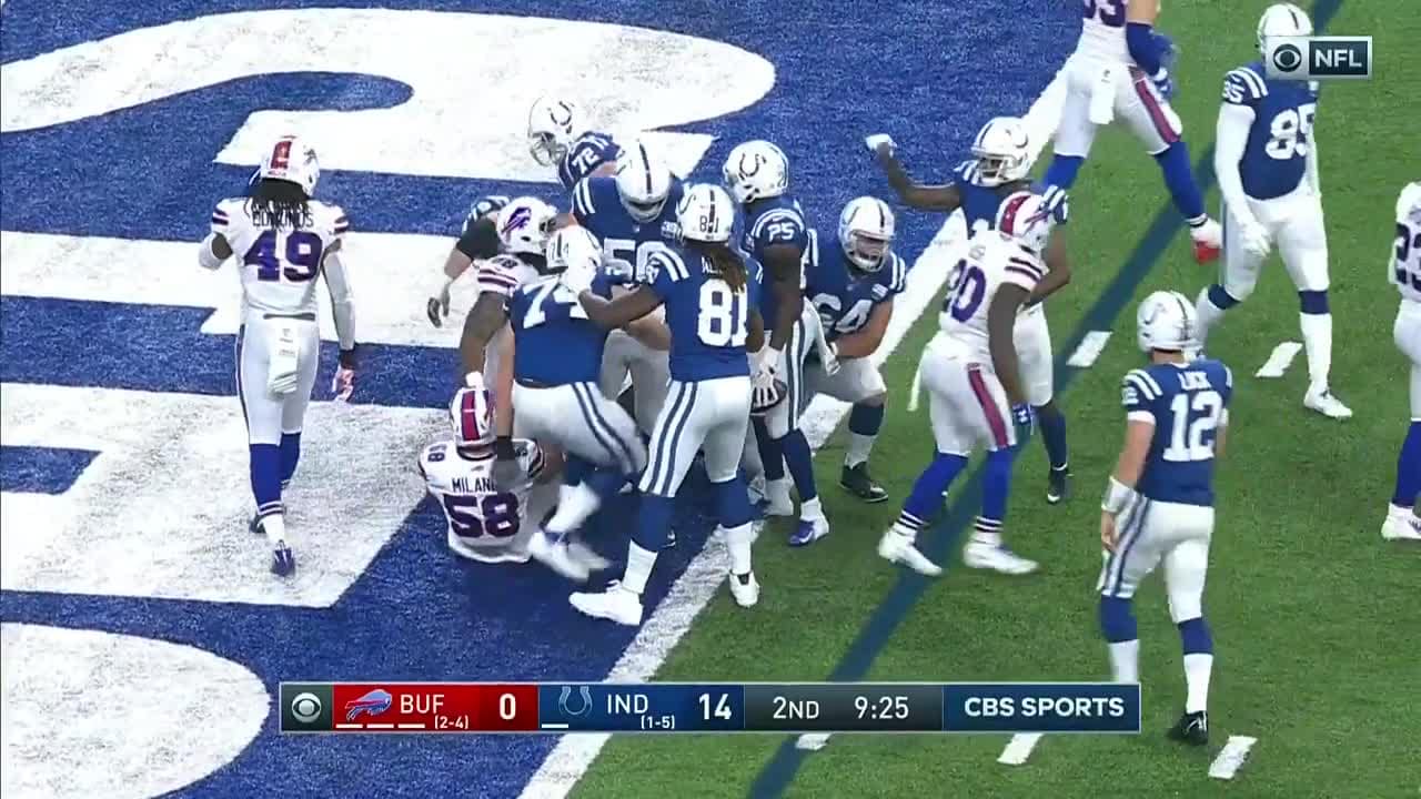 HIGHLIGHT: Colts line-up quickly for two-point conversion