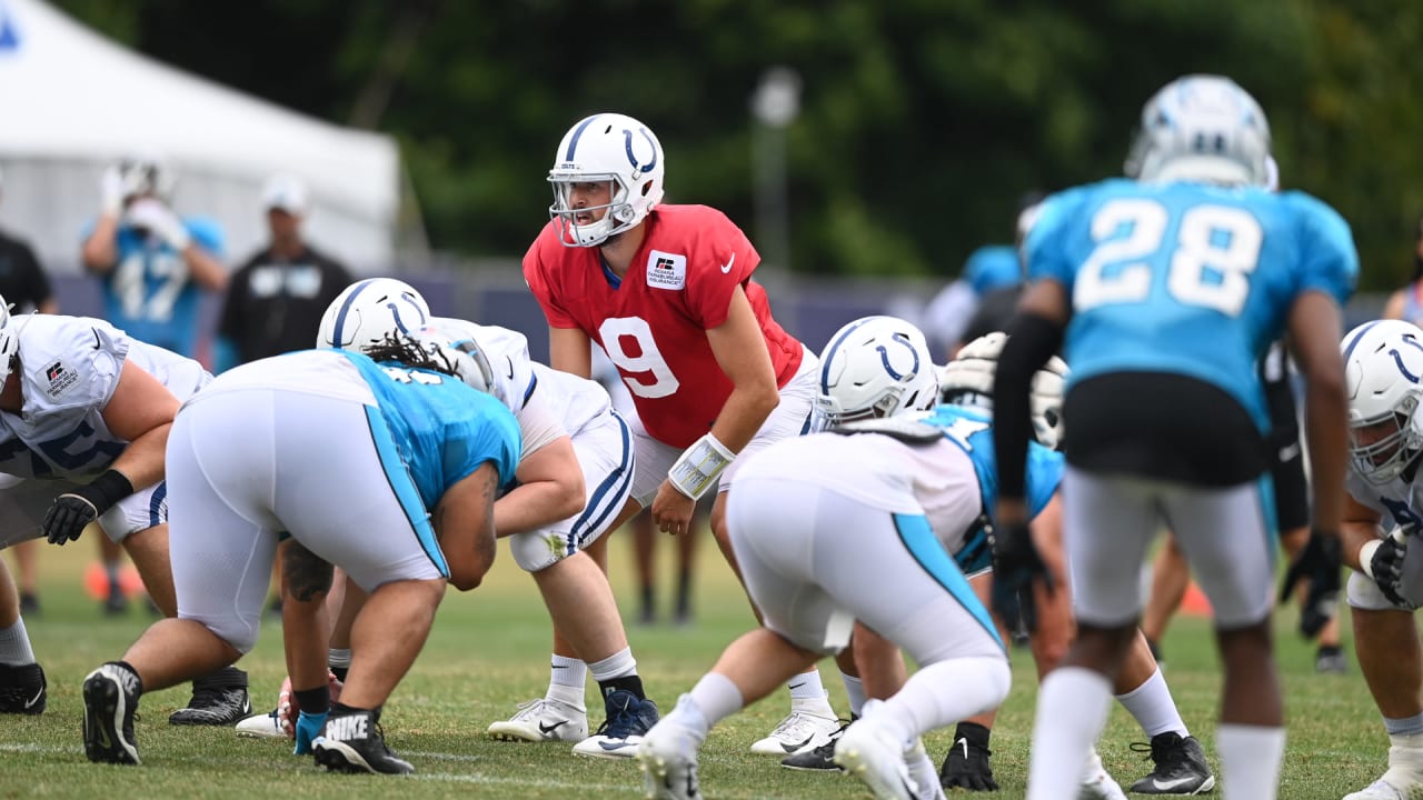Colts-Panthers Joint Practice Notes: Sam Ehlinger, Jacob Eason, Mike ...
