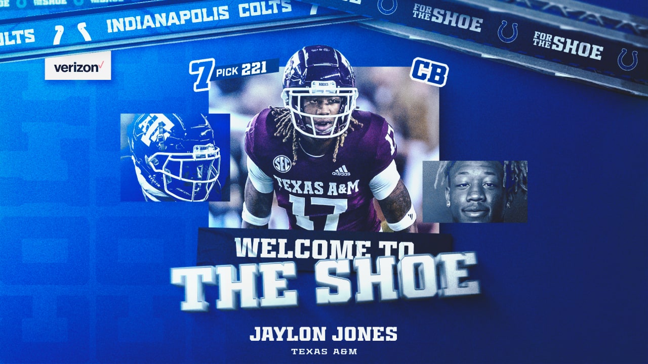 Colts select Texas A&M CB Jaylon Jones with No. 221 pick in 2023 NFL Draft
