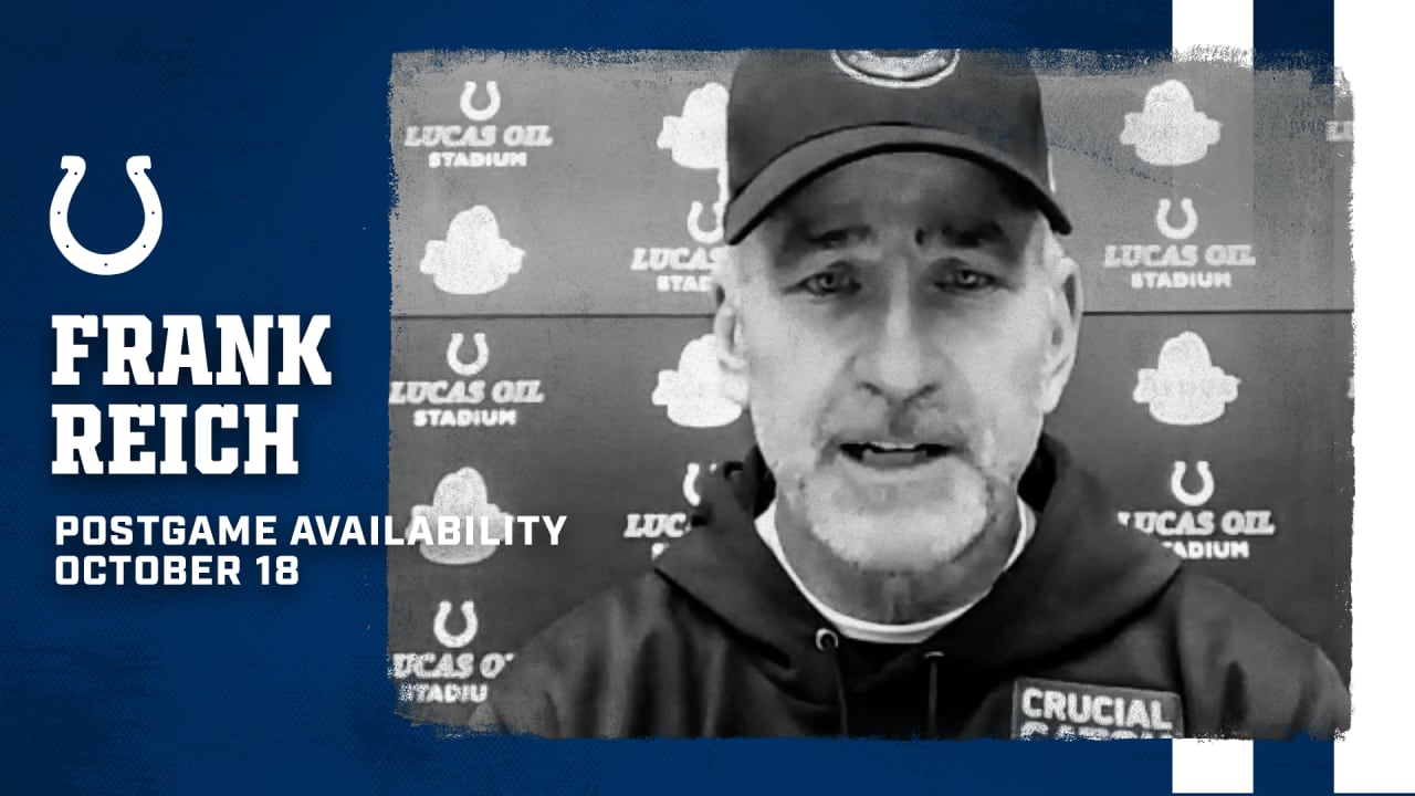 Colts HC Frank Reich on team's performance in Week 6 win
