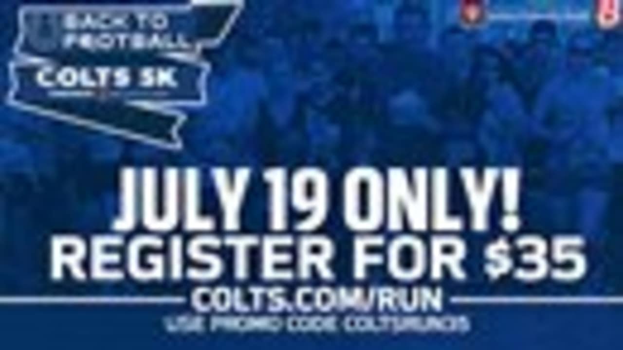 Colts Offer Promo For 5K Run On August 23rd