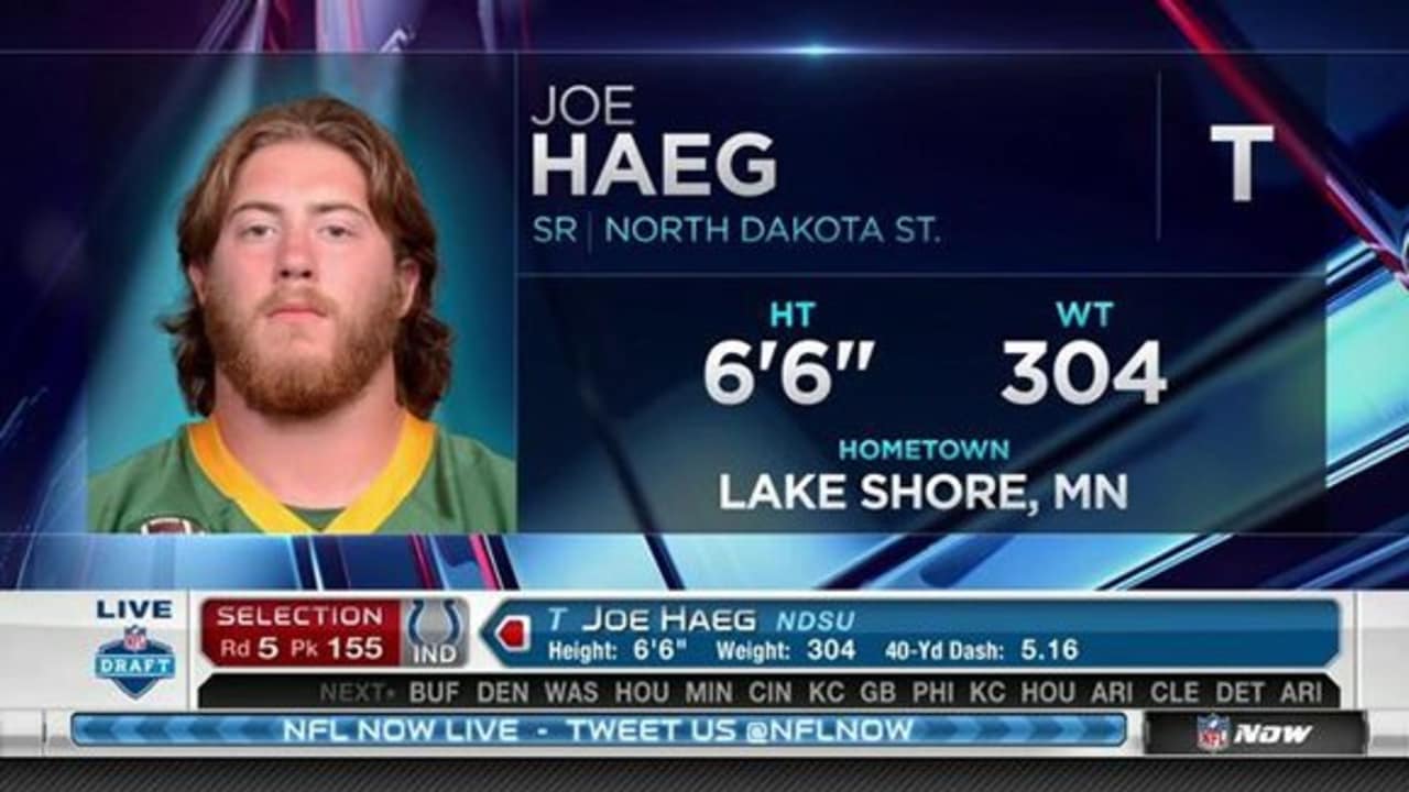 Colts pick Joe Haeg No. 155