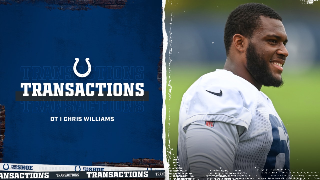 Colts Sign DT Chris Williams To Practice Squad