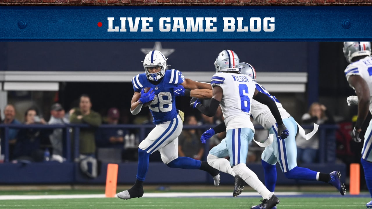 LIVE BLOG, Colts vs. Cowboys, Week 13