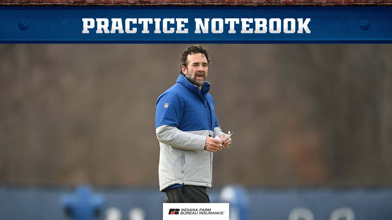 Practice Notebook: Colts Begin Week 18 Preparation With Prayer For ...