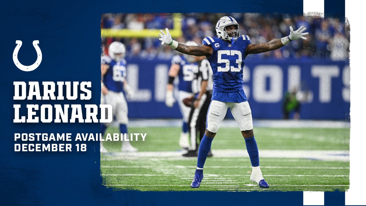 Colts vs. Patriots Postgame: Darius Leonard