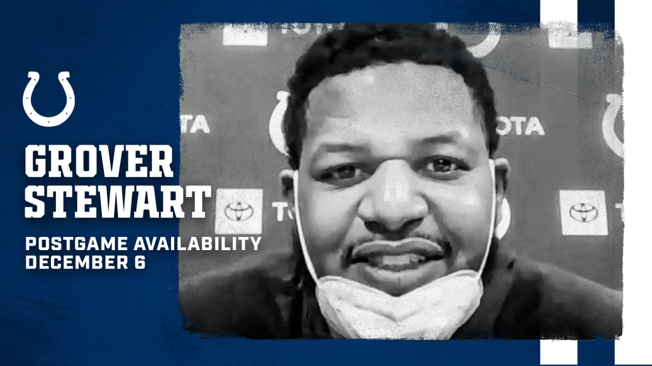 Colts DL Grover Stewart on forcing turnover on final play vs. Texans