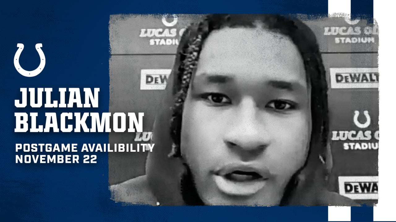 Colts rookie DB Julian Blackmon on facing Aaron Rodgers