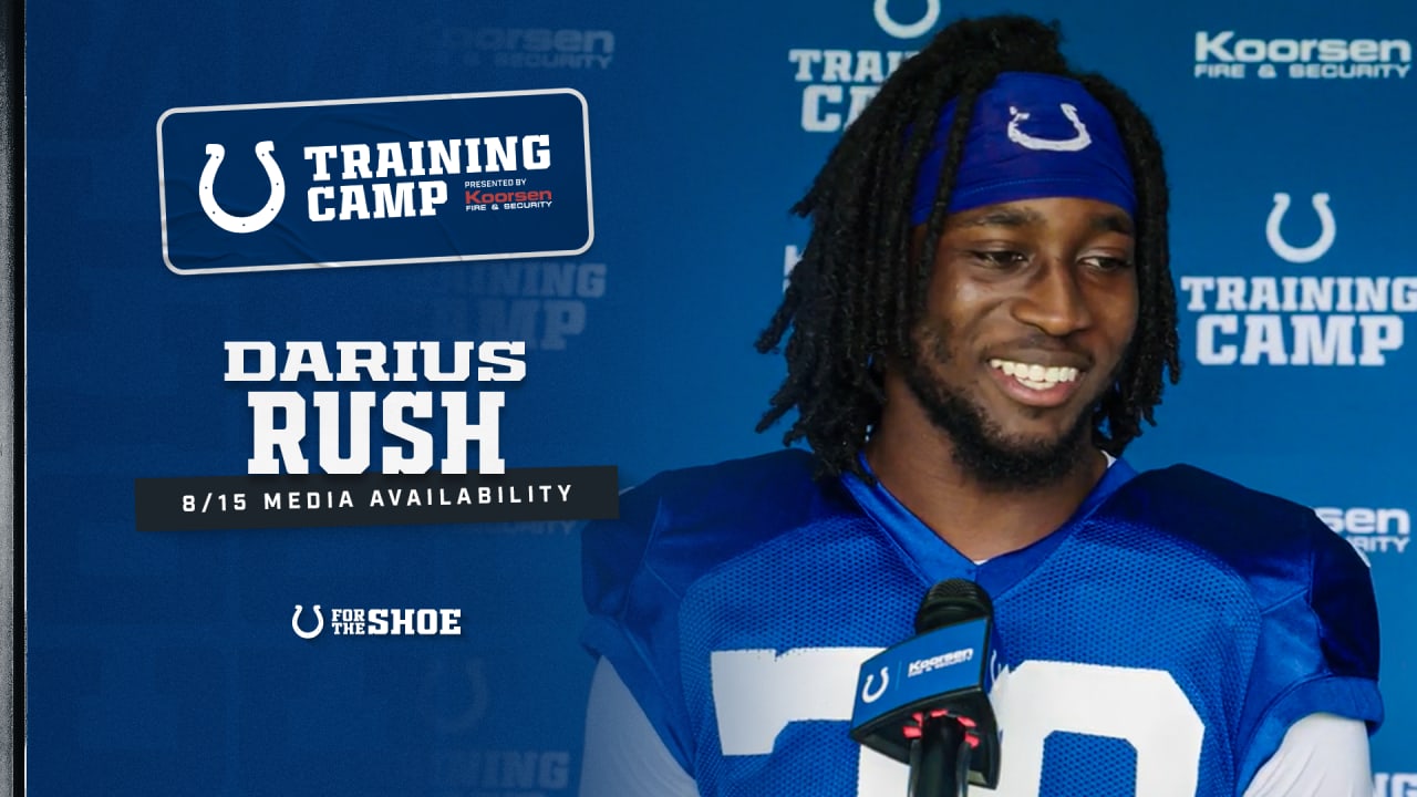 Darius Rush: Training camp media availability, August 15