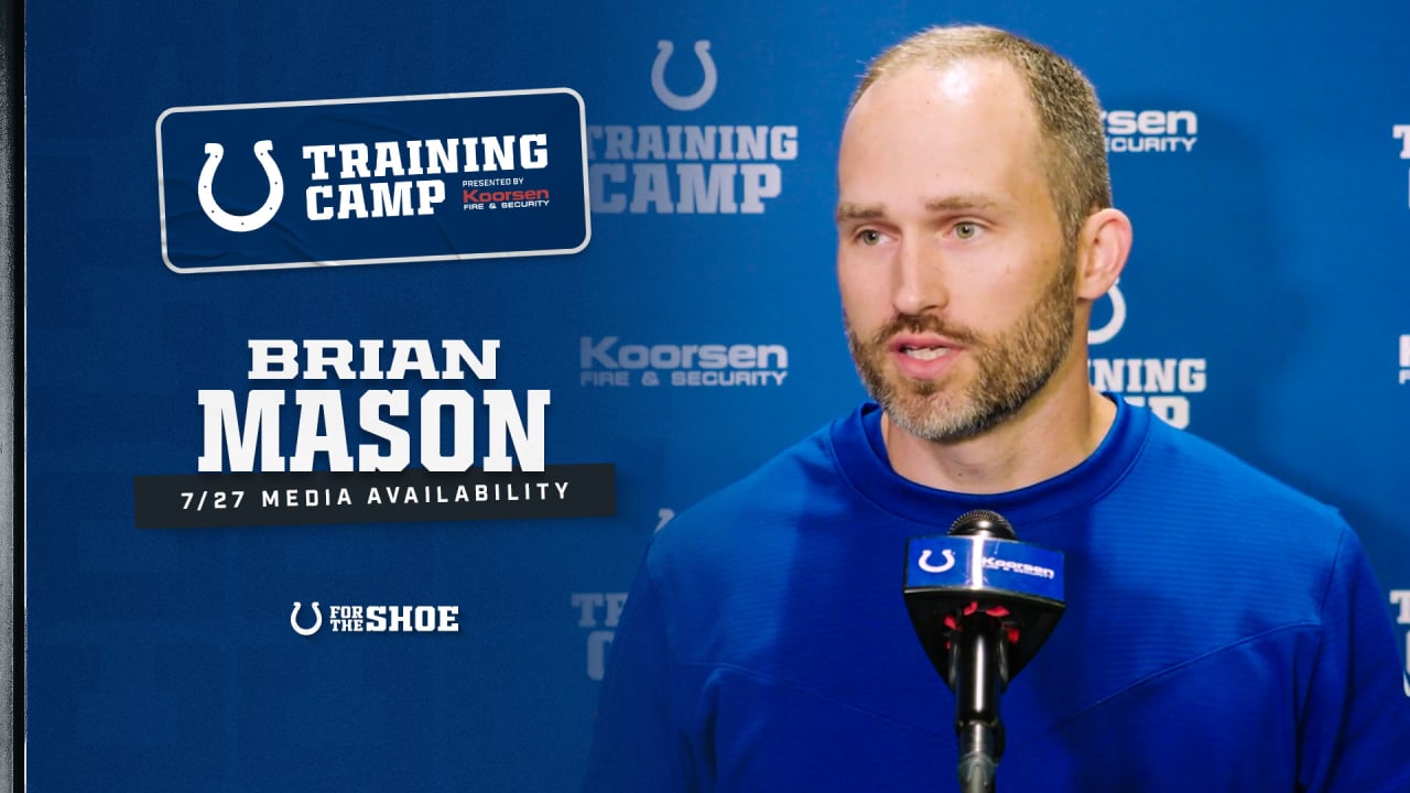 Brian Mason: Training camp media availability, July 27