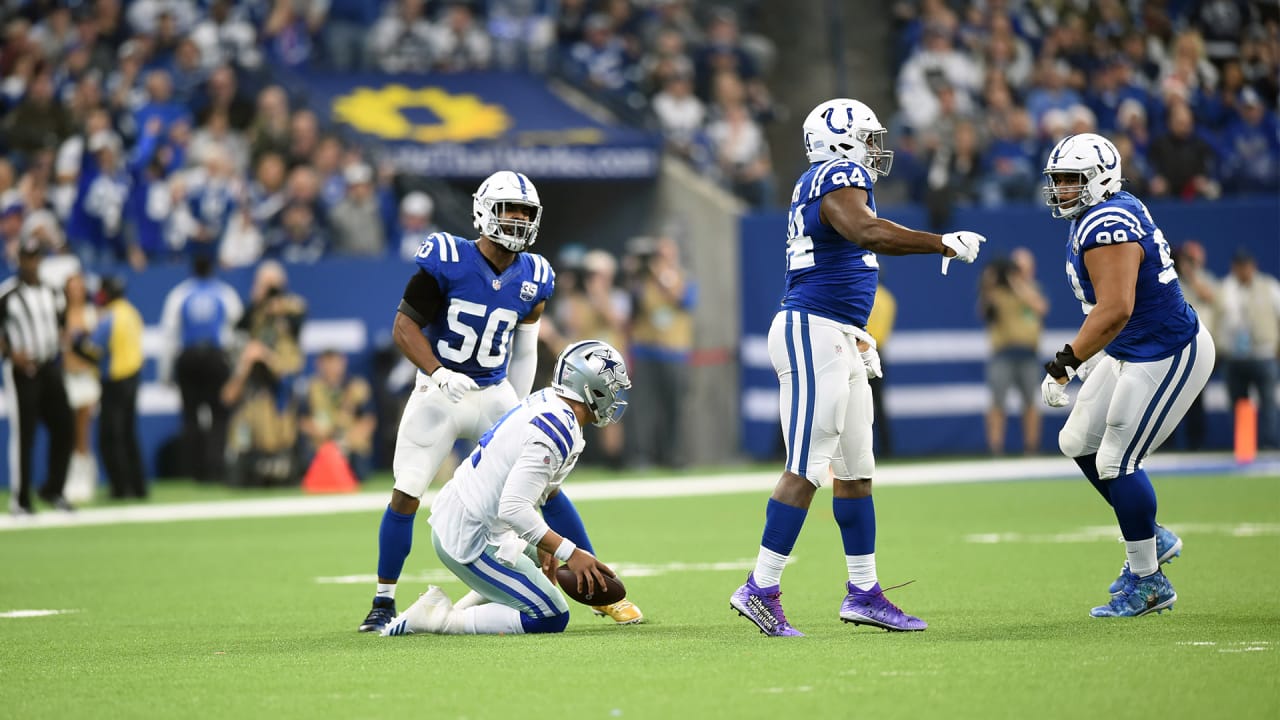 HIGHLIGHT: Tyquan Lewis spins down Prescott for first NFL sack
