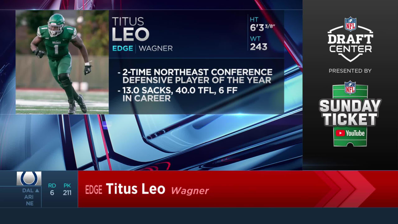 Colts select Titus Leo with No. 211 pick in 2023 draft
