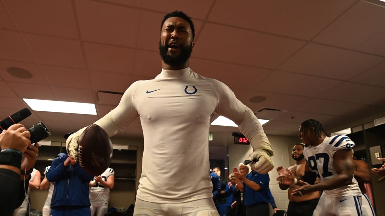 Locker Room Celebration: Colts at 49ers