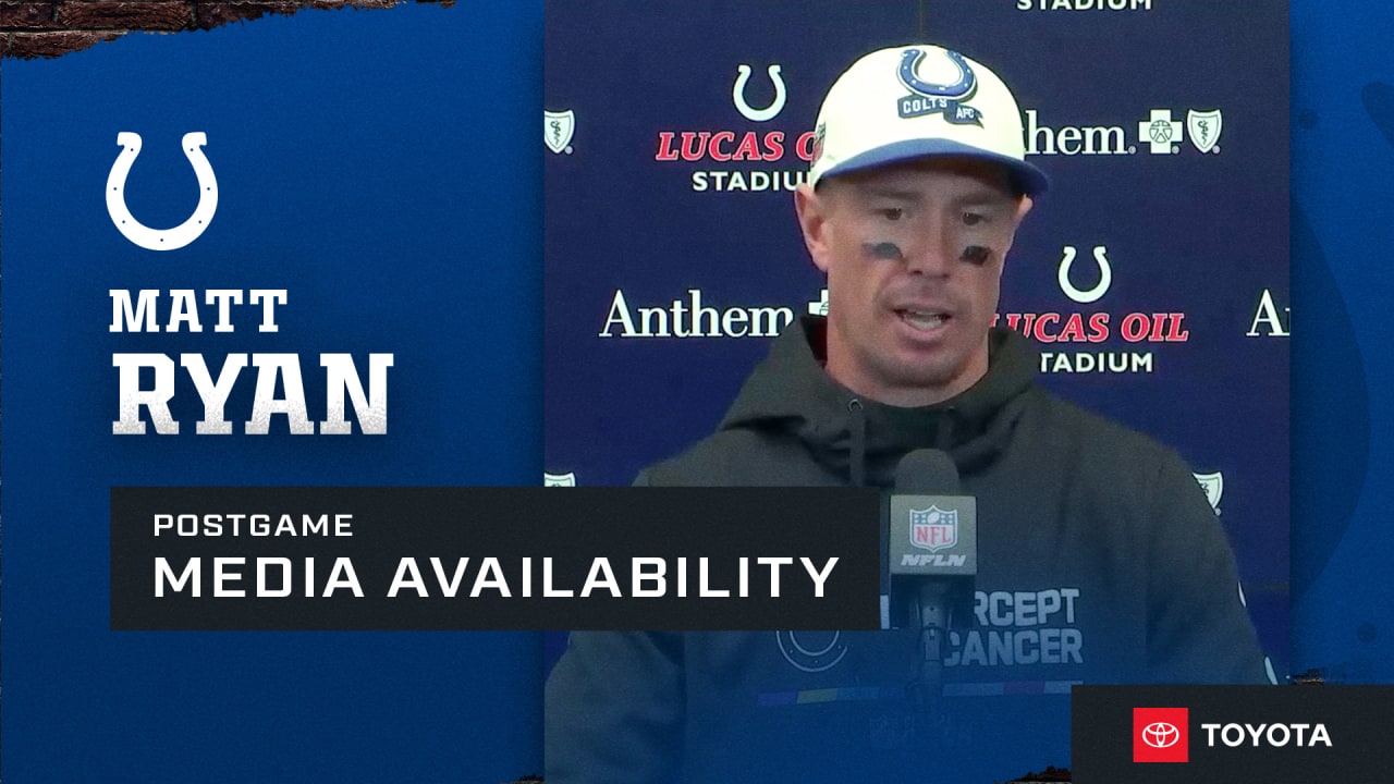 Matt Ryan: Colts vs. Jaguars Postgame