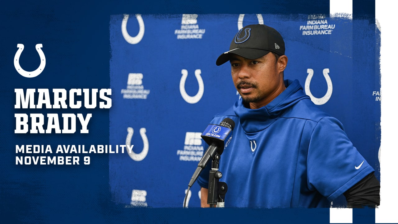 OC Marcus Brady: Colts vs. Jaguars, Week 10