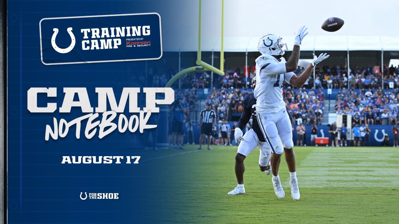 Training camp notebook: Colts wrap up at Grand Park with second joint ...
