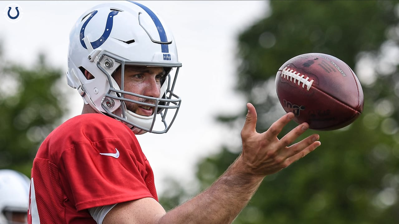Andrew Luck Takes The Field At Colts Training Camp