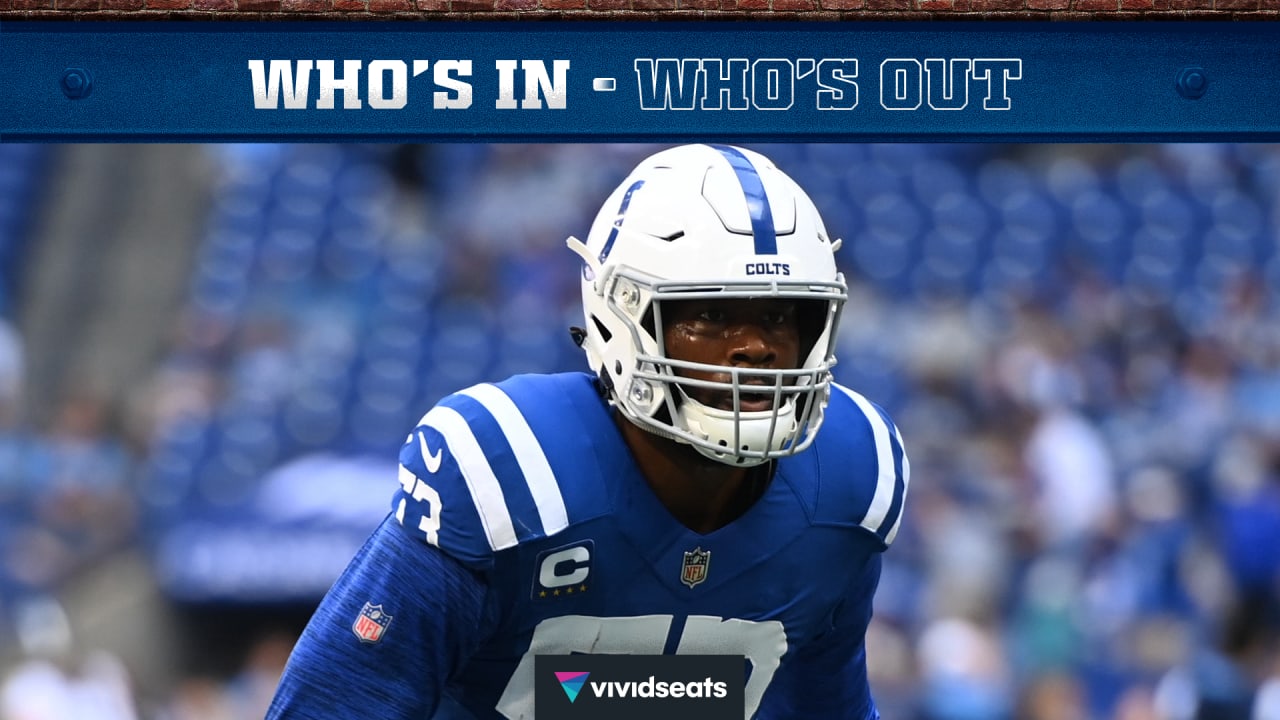 Colts Rule Out DE Kwity Paye, QB Matt Ryan, LB Grant Stuard For Week 8 Game vs. Washington ...