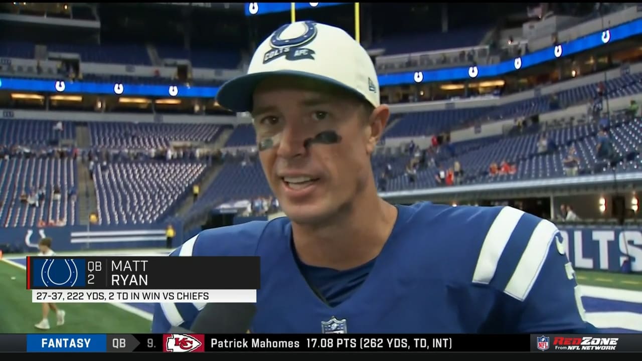 Matt Ryan discusses importance of Colts' win over Chiefs in Week 3