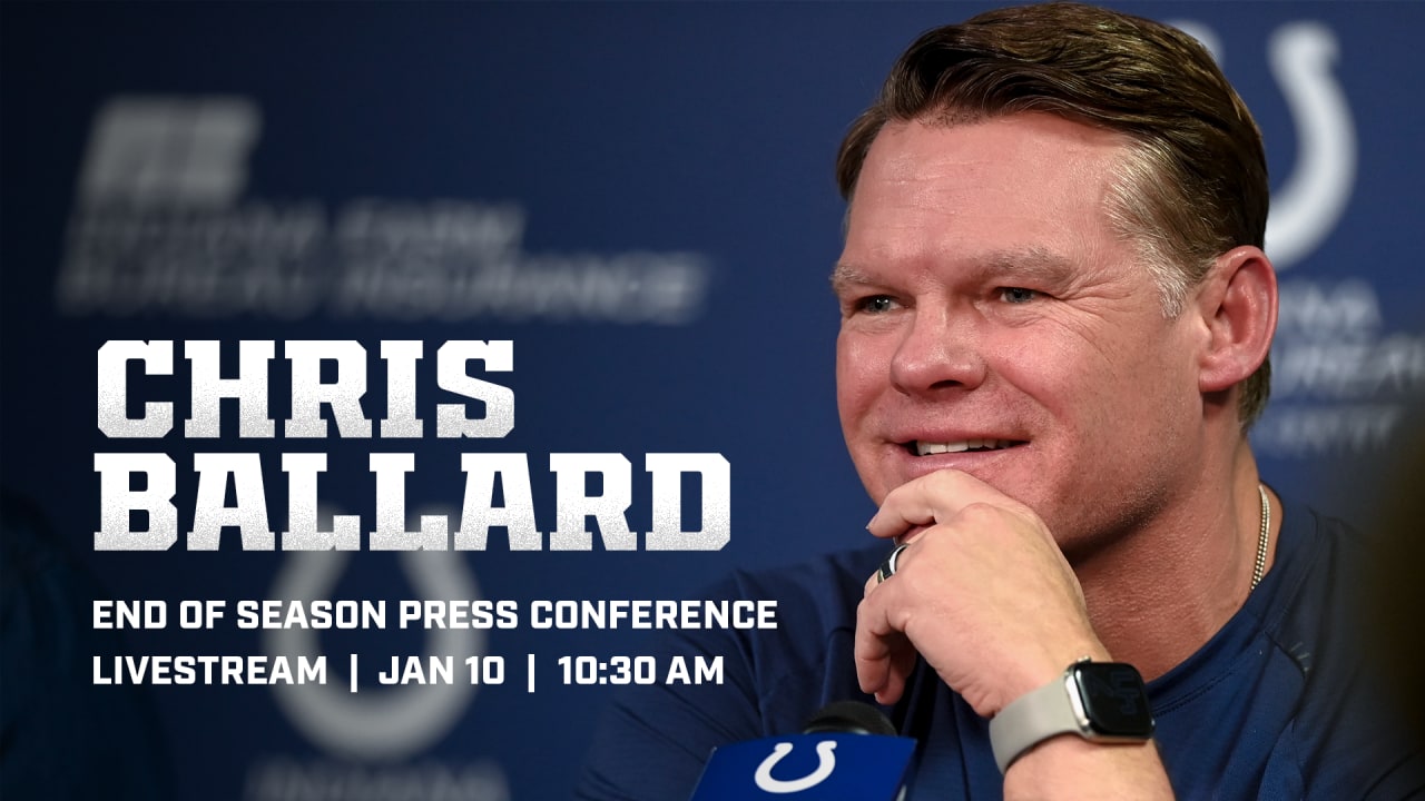 TUNE IN: Colts General Manager Chris Ballard's End Of Season Press ...