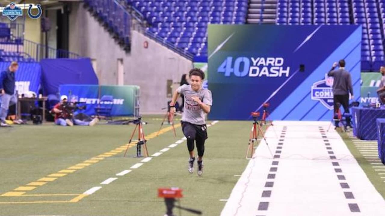 High School Players Test Their Skills At NFL Combine