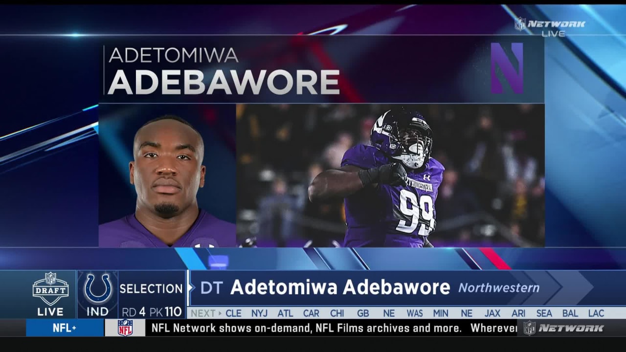Colts select Adetomiwa Adebawore with No. 110 pick in 2023 draft