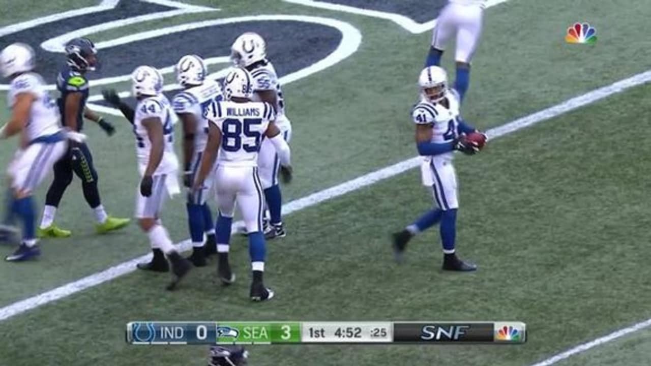 HIGHLIGHT: Indianapolis Colts pin Seahawks at 1-yard line on accurate punt