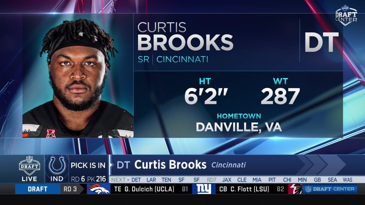Colts select Curtis Brooks with No. 216 pick in 2022 draft
