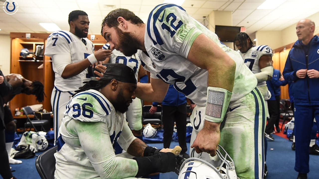 PHOTOS: Colts @ Titans 2018 - LOCKER ROOM CELEBRATION