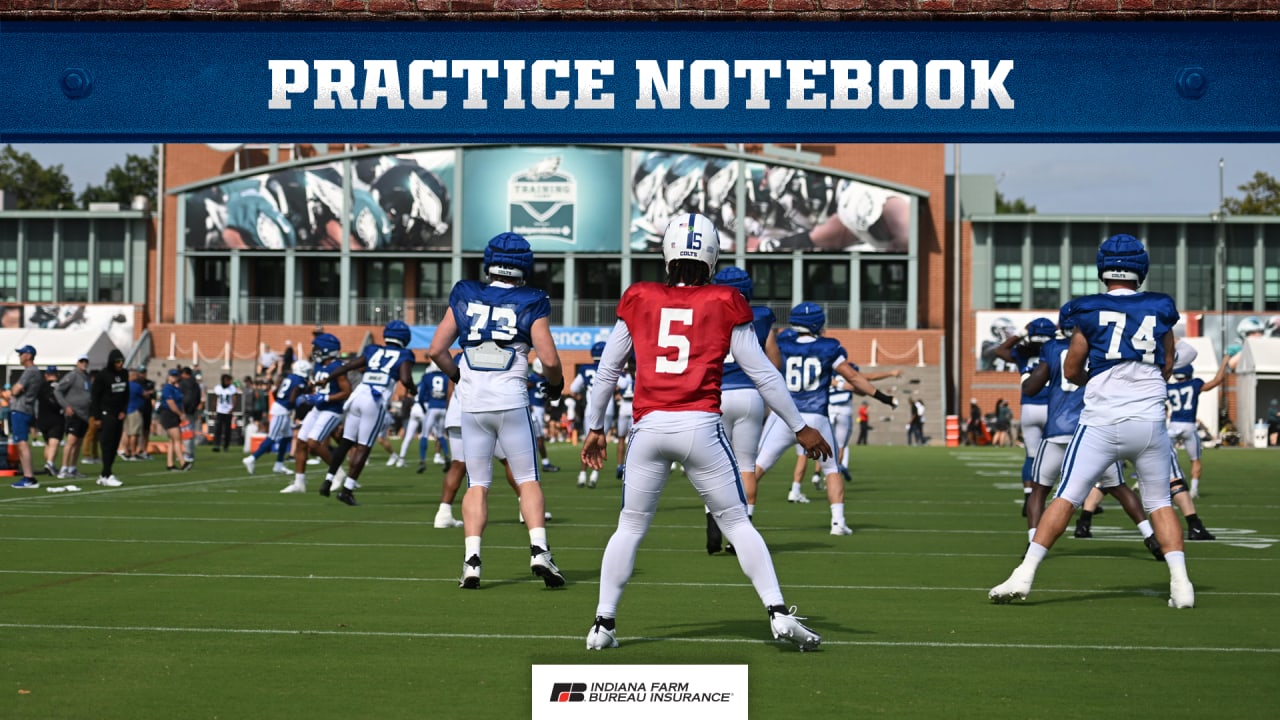 Practice notebook: Anthony Richardson, Colts starters will play ...