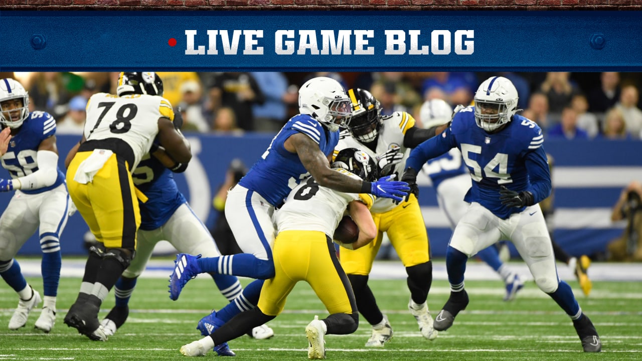 LIVE BLOG, Colts vs. Steelers, Week 12