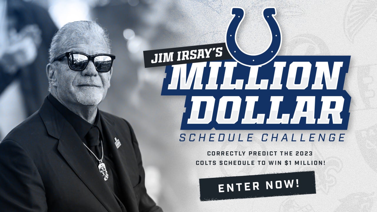 Jim Irsay announces 'Million Dollar Schedule Challenge'