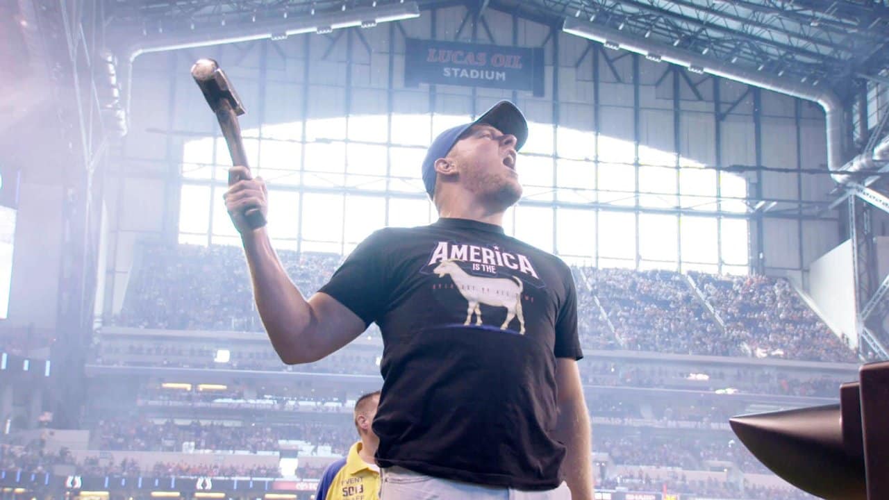 Colts Great & Fan Favorite Pat McAfee Pounds the Anvil