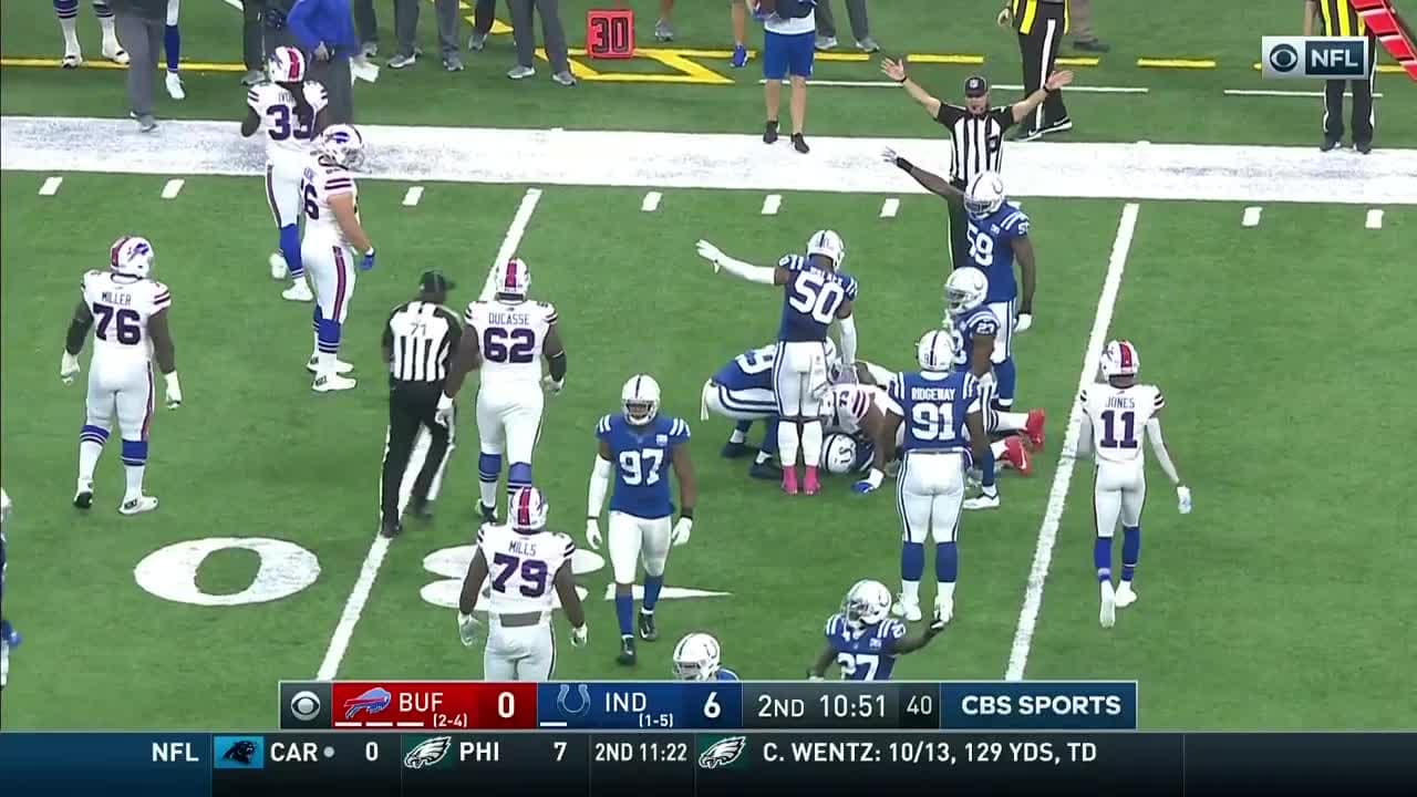 HIGHLIGHT: Mike Mitchell strips ball from Clay for Colts fumble recovery