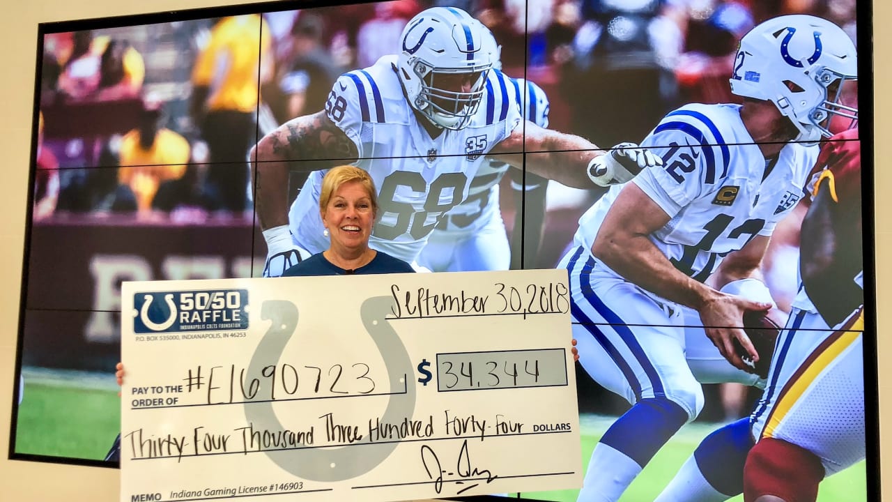 Season Ticket Member For 35 Seasons Wins Colts 50/50 Raffle