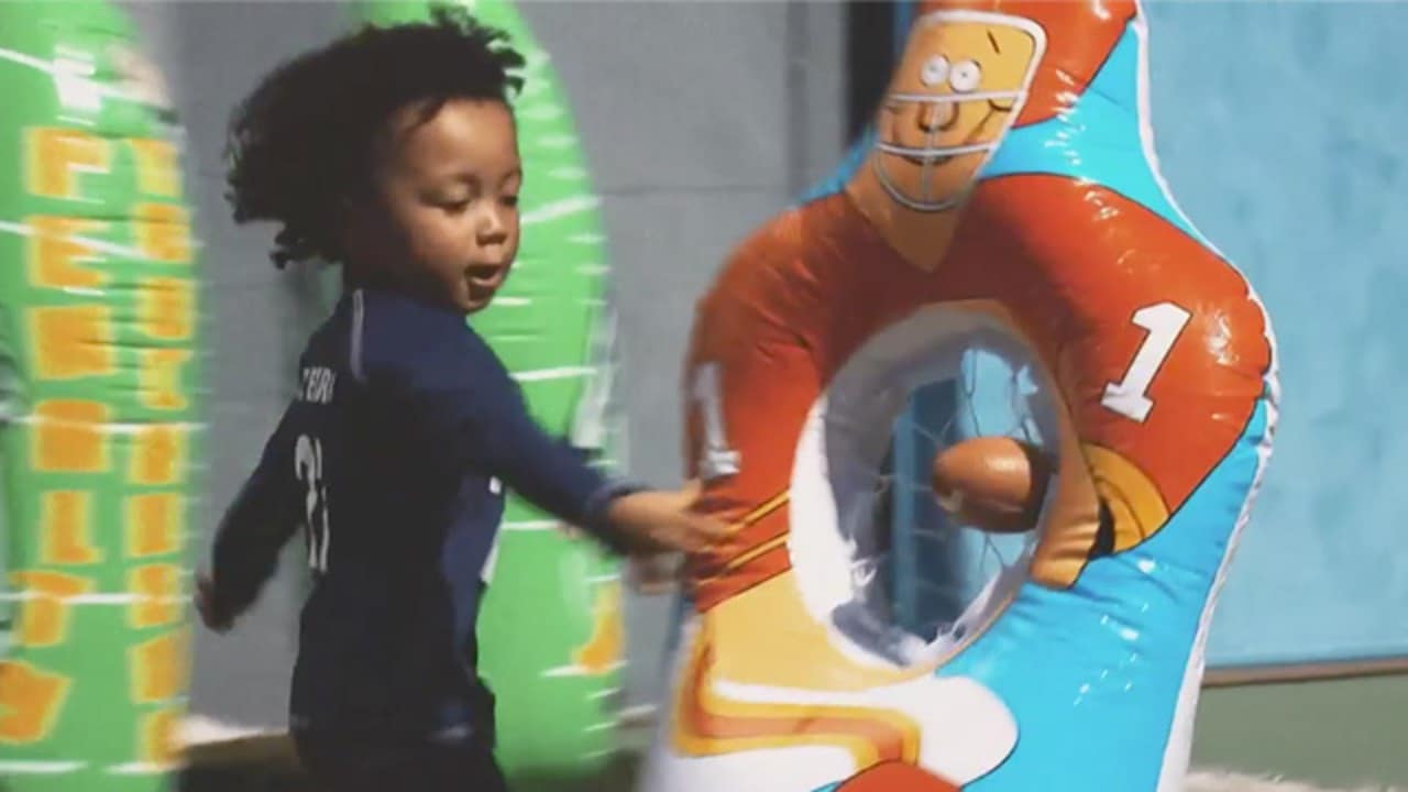 Baby Scandrick Competes In Baby Combine
