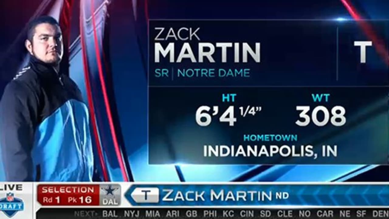 Cowboys Select Zack Martin with No. 16 pick