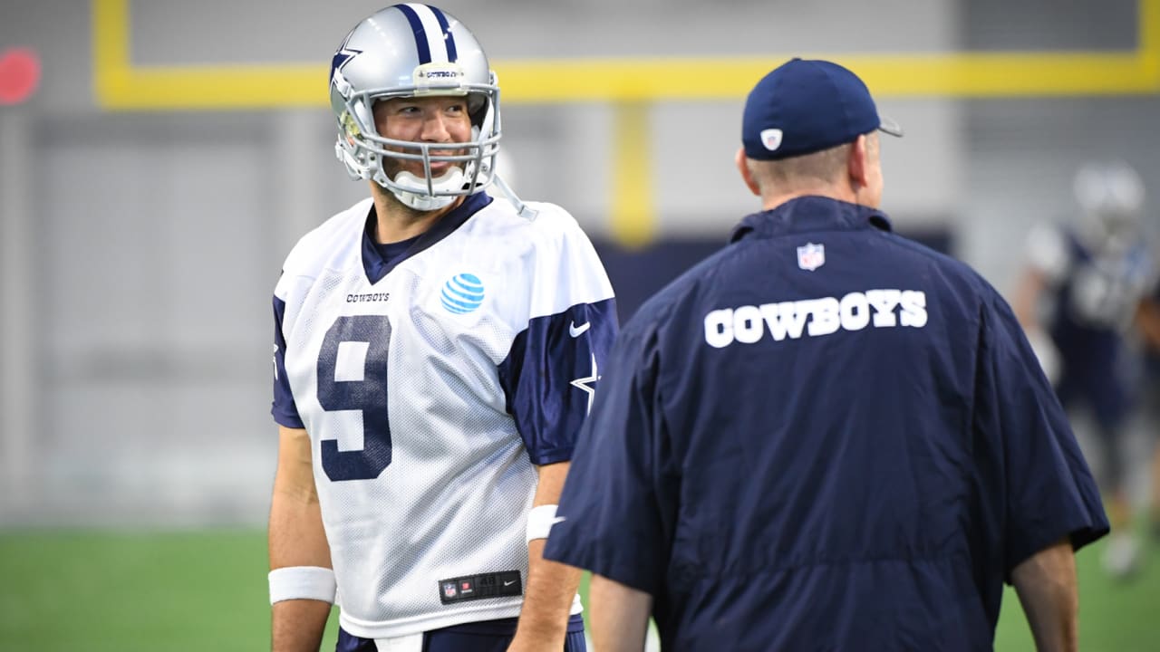 Tony Romo Limited in Practice