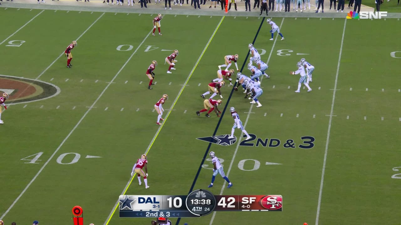 Tony Pollard Takes Screen Pass for 26-yards