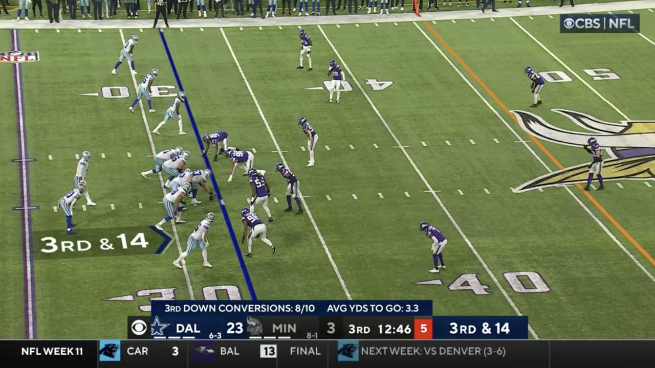 Tony Pollard Races to 68-yard TD on Catch & Run