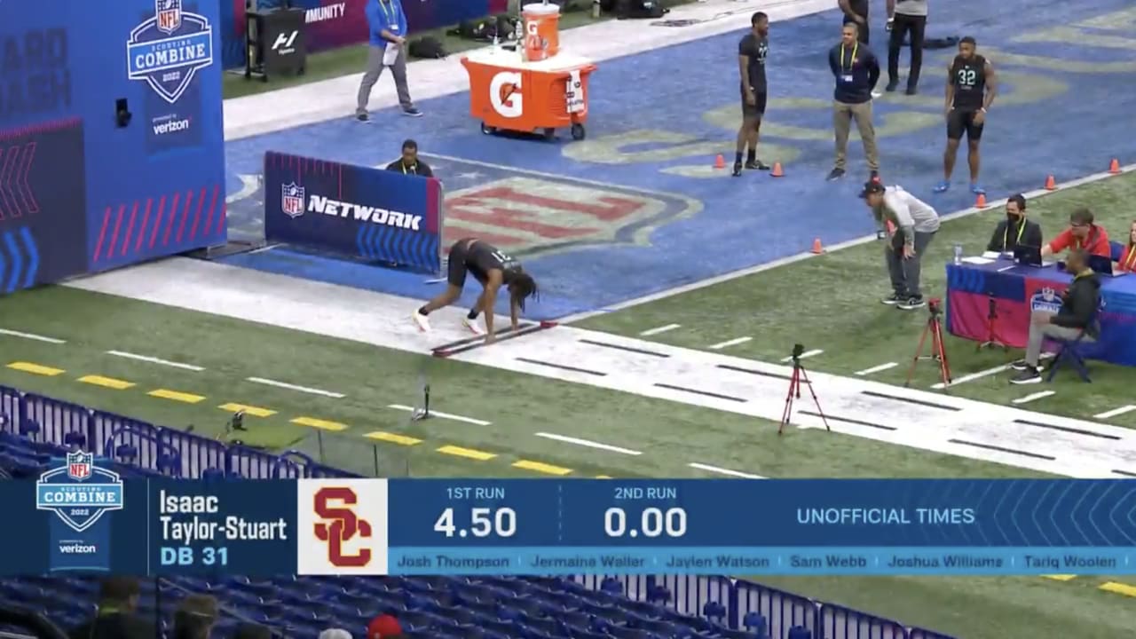 Isaac Taylor-Stuart | 2022 NFL Scouting Combine Workout