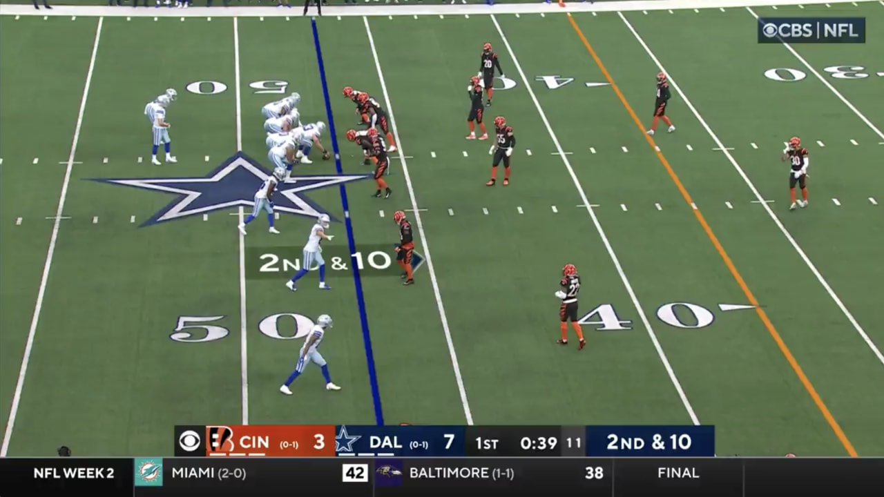 Tony Pollard Flashes Turbo on 46-yard Catch & Run