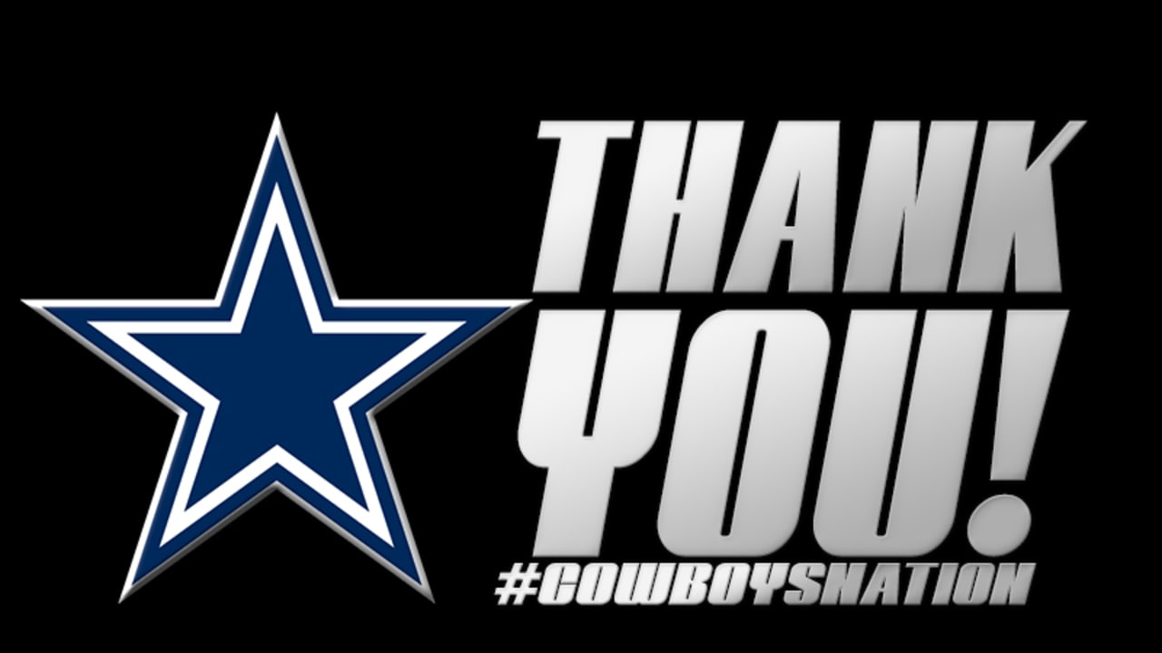 Thank You Cowboys Nation!