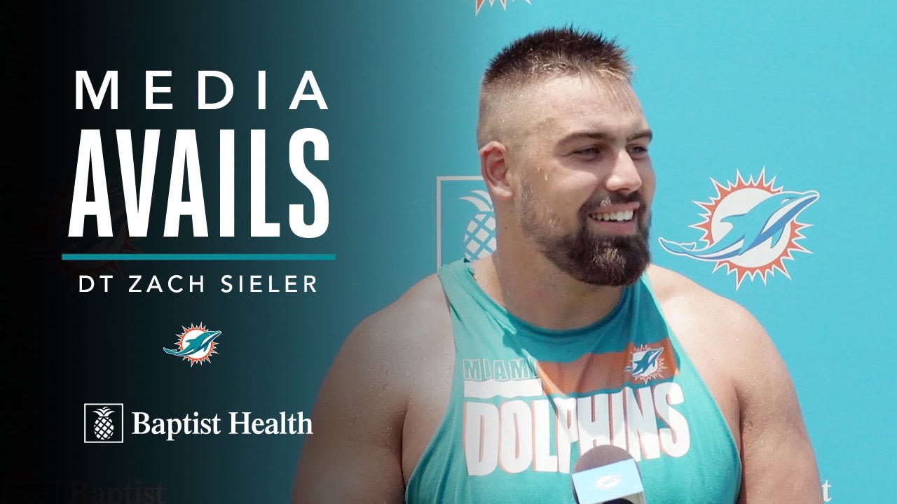 Miami Dolphins Press Conference - Zach Sieler - Training Camp