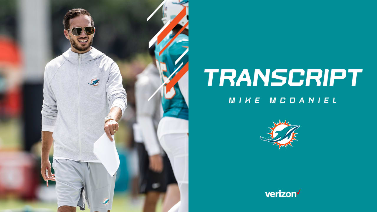 Transcript | Mike McDaniel's Media Availability - August 16